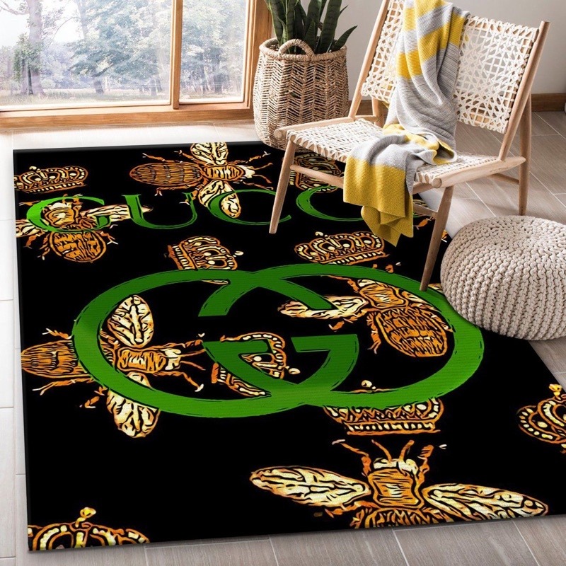 Gucci Logo Area Luxury Living Room Rug Carpet V20 – LuxSteezy