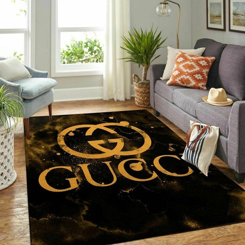 Gucci Logo Area Luxury Living Room Rug Carpet V24 – LuxSteezy
