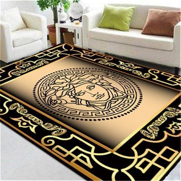 Versace Logo Area Luxury Living Room Rug Carpet V29 – LuxSteezy