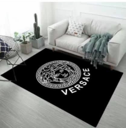 Versace Logo Area Luxury Living Room Rug Carpet V6 – LuxSteezy